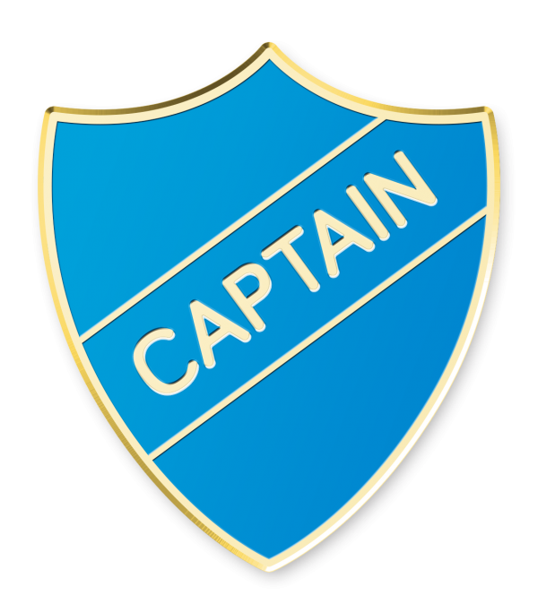 Captain Shield Soft Enamel School Badges - Made by Cooper