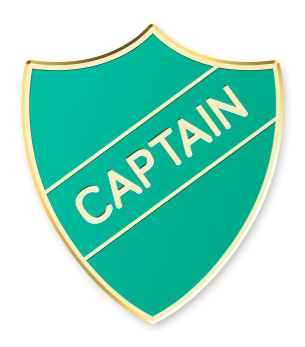 Captain Shield Soft Enamel School Badges - Made by Cooper